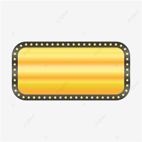 Golden Name Plate Shape Heading Text Banner Vector Free Download Shape Banner Elements Png