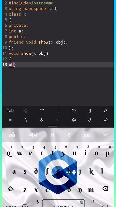 C Program Using Friend Function Youtube