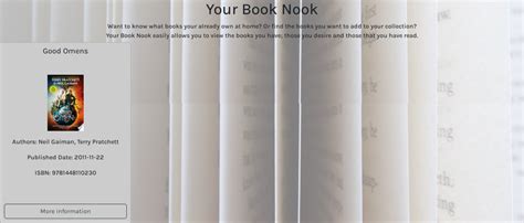 GitHub JonHarrison The Book Nook An E Commerce Book Library