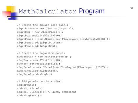 Ppt Chapter 18 Gui Programming Component Layout Additional Gui