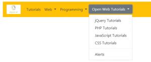 Customized Bootstrap Dropdown Demos In Menus Navbar And Tabs