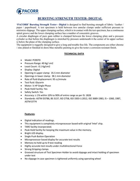 Paper Packaging Testing Instruments Pdf