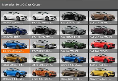 Mercedes Benz C Class Coupe Beamngdrive Vehicles Beamngdrive
