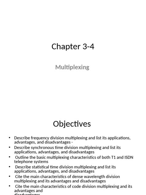 Multiplexing Pdf Multiplexing Bandwidth Signal Processing