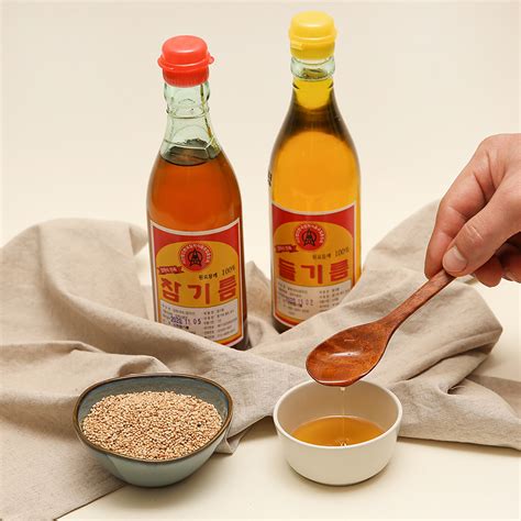 시장 방앗간 참기름 들기름 350ml 배민스토어