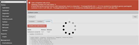 Yum Update Error On Nethserver Release 771908 Support Nethserver Community
