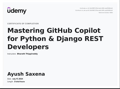 Ayush Saxena On Linkedin Python Django Githubcopilot