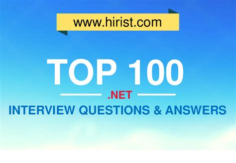 Top 100 Net Interview Questions Pdfcoffeecom