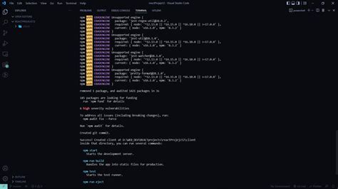 npx cra is showing high vulnerability r react