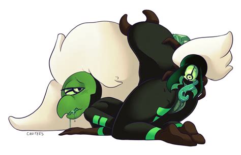 Rule 34 1 Eye Alien Arthropod Beak Blush Cartoon Network Cavitees Centipeetle Cunnilingus