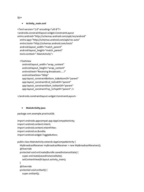 1 Activity Main Xml Pdf Android Operating System System