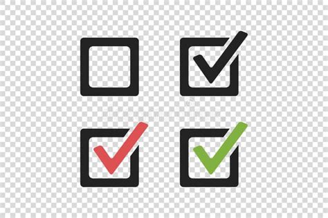 Checkbox Button Set Colorful Vector Illustrations Isolated On Checkbox Button Set Colorful Vector Illustrations Isolated On