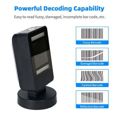 Desktop 1d 2d Qr Omnidrectional Barcode Scanner Pl Grandado