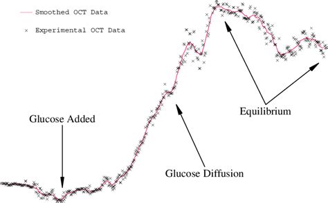 A Typical OCT Signal SD Versus Time S Graph Taken During A Glucose