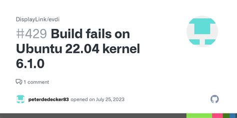 Build Fails On Ubuntu 2204 Kernel 610 · Issue 429 · Displaylinkevdi · Github
