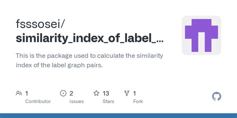 Github Fsssoseisimilarityindexoflabelgraph This Is The Package