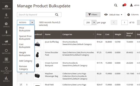 Magento Bulk Product Update