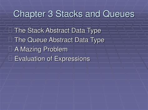 Ppt Chapter 3 Stacks And Queues Powerpoint Presentation Free