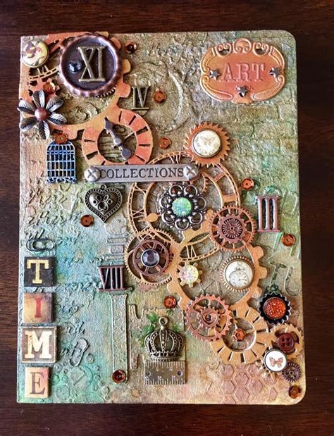 Kim Stanich‎ Steampunk Mixed Media Art Mixed Media Art Canvas Steampunk Mixed Media