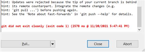 Git Why I Cannot Specify F Origin Main In The Push Options