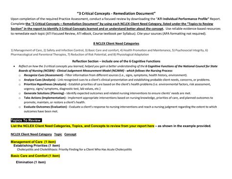 cconcepts a concepts “3 critical concepts remediation document