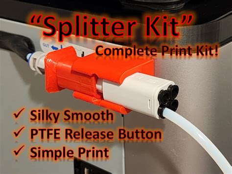 A1 Ams 4 Way Splitter Kit By Yeltrik Designs Makerworld Download Free 3d Models