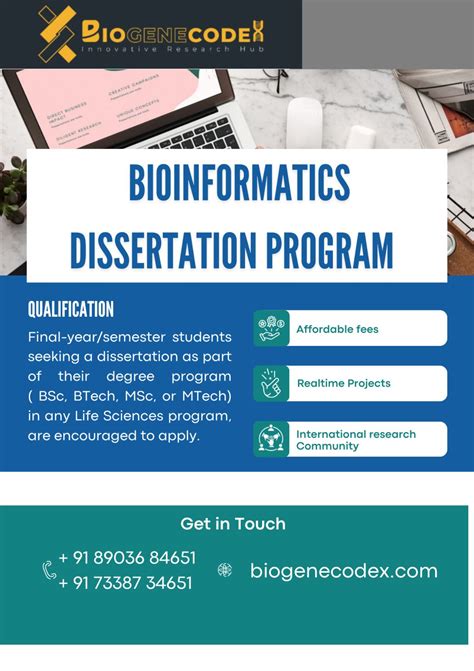 Bioinformatics Dissertationsupport Computationalbiology Research
