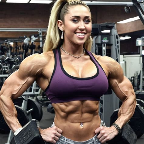 Miley Cyrus Muscle 7 By Sexless10 On Deviantart