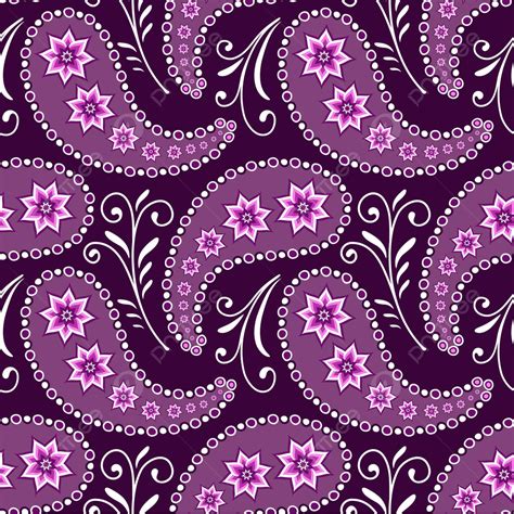 Seamless Violet Floral Pattern Seamless Repeating Mosaic Vector Seamless Repeating Mosaic Png