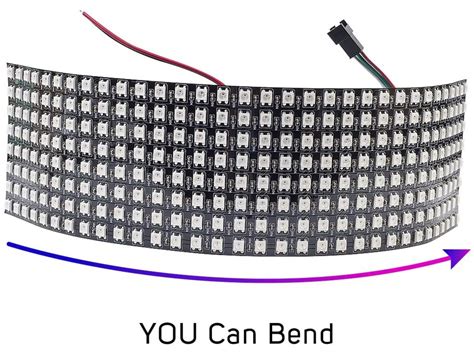 Led Matrix 8x32 Ws2812b Rgb 5050 99tech