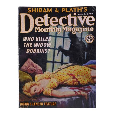 Screen Matched Detective Monthly Magazine Who Killed The Widow Dobkins
