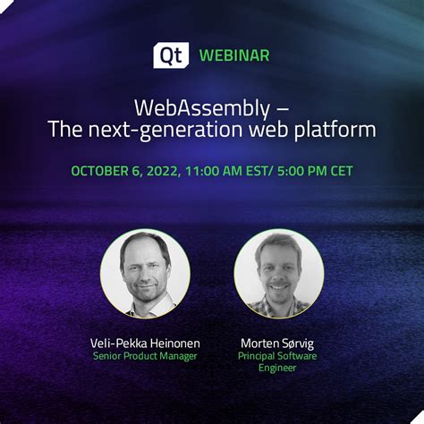 Qt Group On Linkedin Webinar Webassembly The Next Generation Web Platform