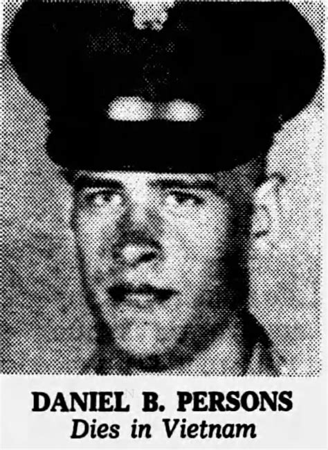Pvt Daniel Bruce Dan” Persons 1949 1968 Find A Grave Memorial