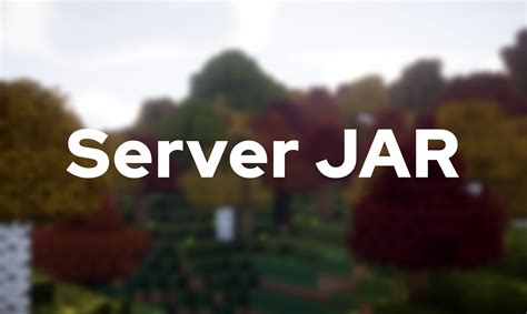 Server JAR For