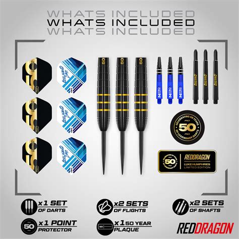 Red Dragon Luke Humphries 50 Years Limited Edition 90 Tungsten Steel