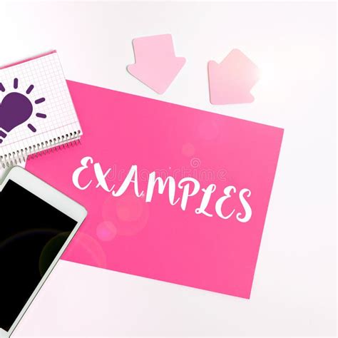 Handwriting Text Examples Business Concept Photo Sample Model To