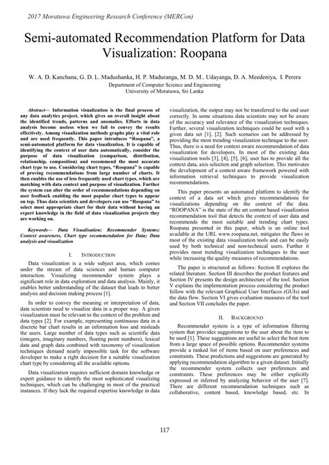 Pdf Semi Automated Recommendation Platform For Data Visualization