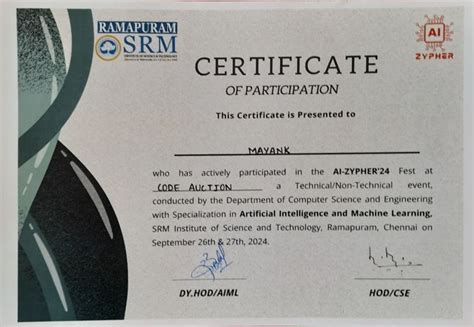 Mayank Tiwari On Linkedin Codeauction Srmramapuram Ai Ml Coding