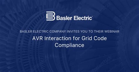 Basler On Linkedin Avr Interaction For Grid Code Compliance Basler