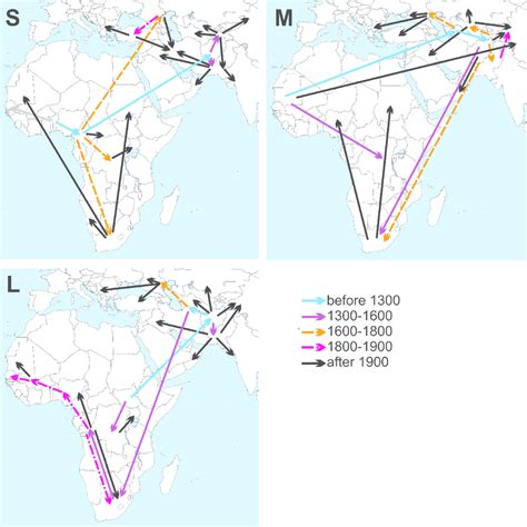 Schematic Maps Of Cchfv Segment Spread Projected By Bayesian