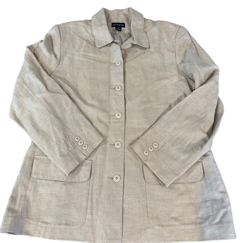 Ann Taylor Jackets And Coats Ann Taylor Linen Blend Blazer Size Xl