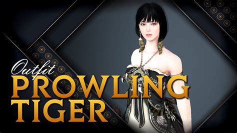 Black Desert Console Woosa Outfit Prowling Tiger Youtube
