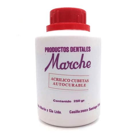 Acrílico Cubetas Autocurable 250gr Marché Insumos Para La Salud Y