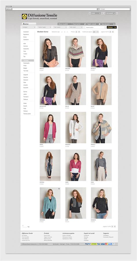 E Commerce Diffusione Tessile On Behance E Commerce Diffusione Tessile On Behance