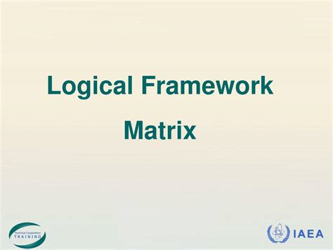 PPT Logical Framework Matrix PowerPoint Presentation Free Download ID