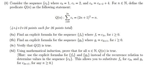 solved consider the sequence {e k } where e 0 1 e 1 2
