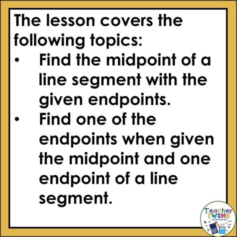 Using The Midpoint Formula Algebra 1 Lesson By Teacher Twins Tpt