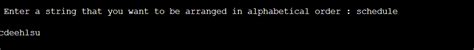 C Program To Arrange The String In Alphabetical Order Naukri Code