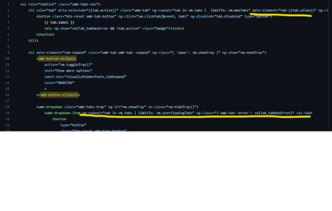Menu Tab Missing Data Elementtab Tabalias In The Dropdown List