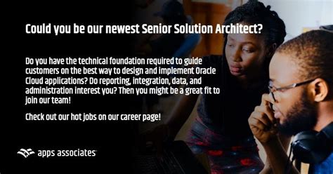 Apps Associates On Linkedin Could You Be Apps Associates Next Senior Solution Architect Were…